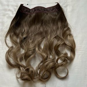 Hair | 22 Hidden Invisible Wire Band In One Piece Ombre Hair Extensions ...